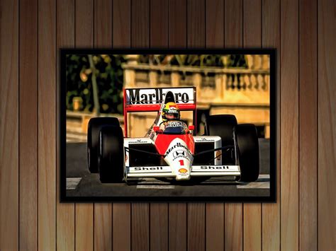 Quadro Decorativo Esporte Fórmula 1 F1 Ayrton Senna RC144 Elo7