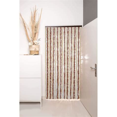 Rideau De Porte En Tissu Chenille 90 X 220 Cm Moustiquaire Antiinsectes