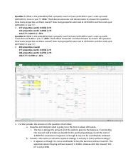 DAT Problem Set Answers Docx Question What Is The Probability That A Property Worth
