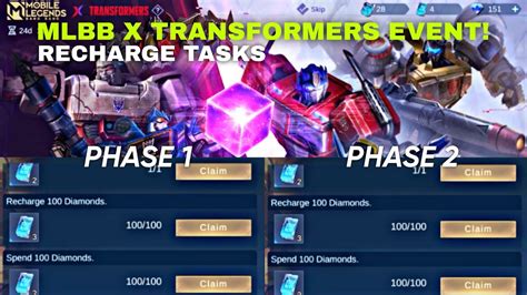 Phase 1and2 Mlbb X Transformers Event 2023 Guaranteed Transformers Skin