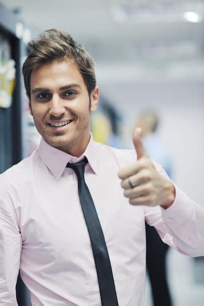 It Engineers In Network Server Room Premium Photo