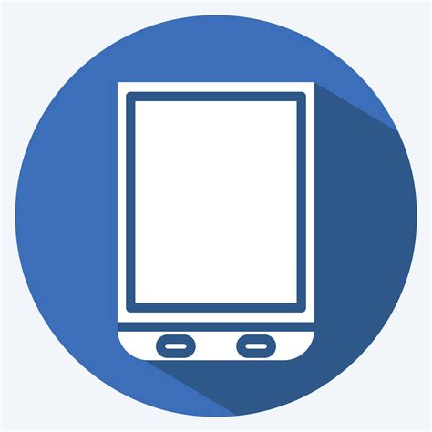 Icon Scanner Suitable For Computer Components Symbol Long Shadow Style Simple Design Editable
