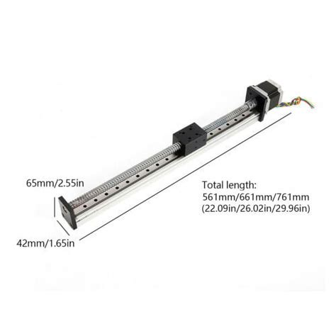 600mm Cnc Linear Ball Screw Rail Guide Slide Linear Stage Actuator