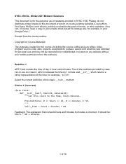 SYSC Winter Midterm Solutions Pdf SYSC A Winter Midterm Solutions This