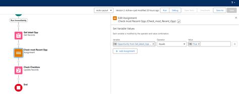 Visual Workflow Flow To Select The Opportunity With Latest Creation Date Salesforce Stack