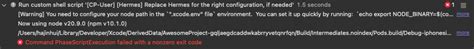 Error Hermes Engine Command Phasescriptexecution Failed With A