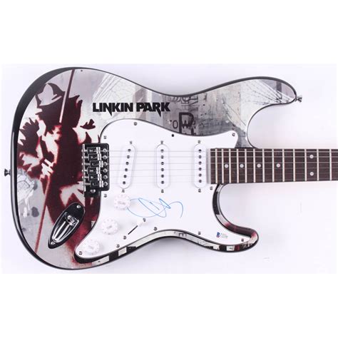 Chester Bennington Signed 39 Electric Guitar Beckett Coa Pristine