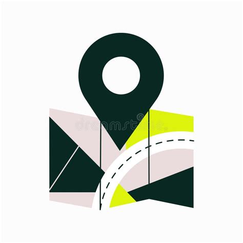 Location Pin On A Map In Flat Vector Illustration Symbolizing Navigation Travel Planning And