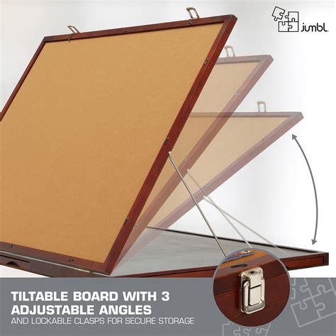 Jumbl 1500 Piece Puzzle Board 27 X 35 Tilting Puzzle Board With Fel