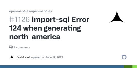 Import Sql Error 124 When Generating North America · Issue 1126 · Openmaptilesopenmaptiles