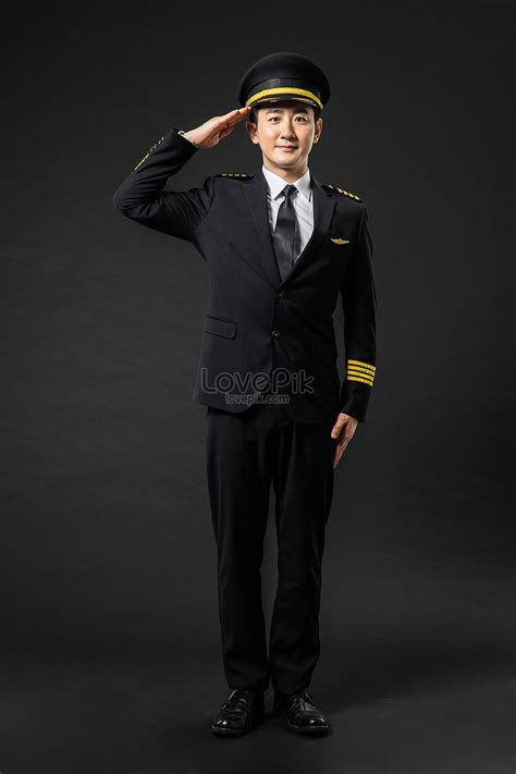 파일럿 경례 사진 무료 다운로드 Lovepik