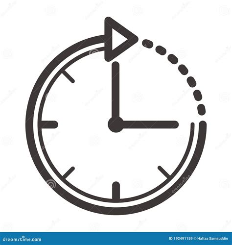 Clockwise Clock Vector Illustration Decorative Design Stock Vector Illustration Of Countdown