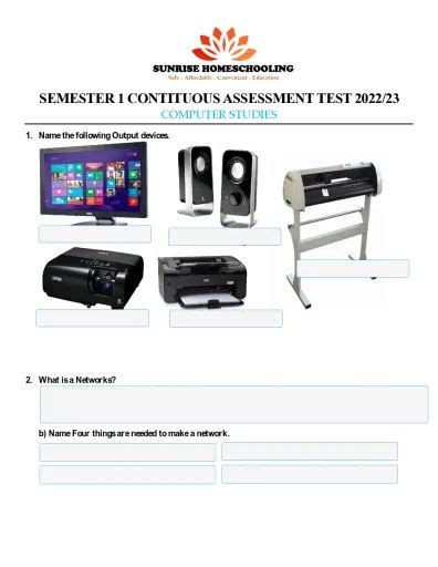 Computer Year 5 202223 Cat Sem1 Worksheets Interactive Computer