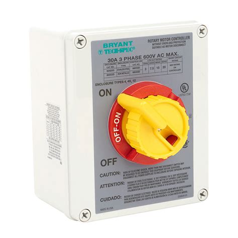 Manual Motor Controller 30a 3 Pole 20hp Nema 4x Pn 664x33d