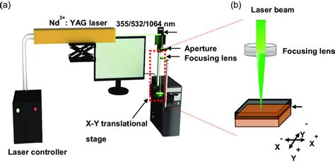 a schematic of the experimental setup used for laser‐assisted