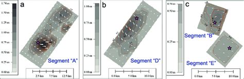 Surface Projection Of The Fault Slip Distribution For A Segment A