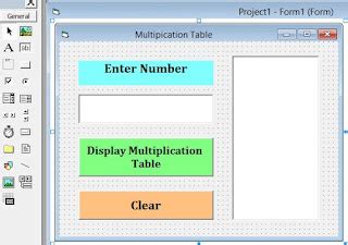 How To Create Multiplication Table In Visual Basic