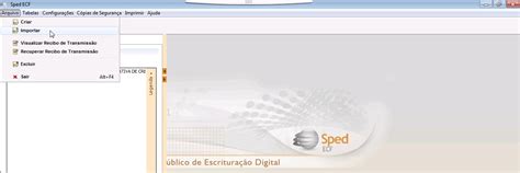 TFS JECF Passos para importação do arquivo ECF no PVA da RFB