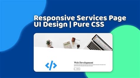Creative Diagonal Sections Services Page Responsive Design Pure Css