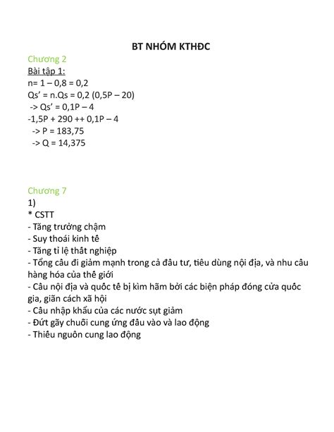 KTHĐC BT NHÓM KTHĐC Ch ương 2 Bài t p 1 ậ n 1 0 8 0 Qs n 0