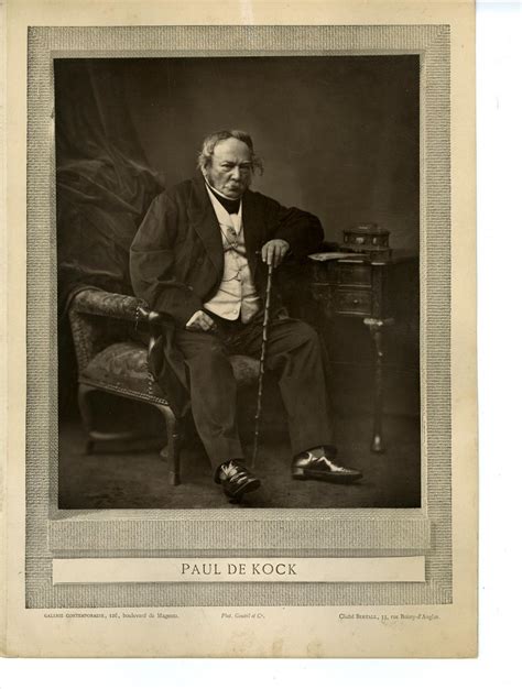 Portrait De Paul De Kock Romancier Par Bertall By Photographie