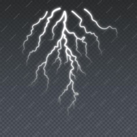 Premium Vector Lightening And Thunder Bolt Glow And Sparkle Effect