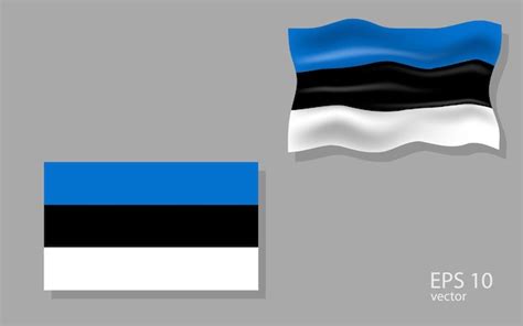 Premium Vector Vector Flag Of Estonia Illustration