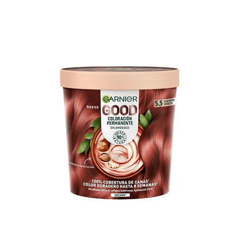Garnier Good Permanent Hair Dye 5 5 Auburn Hibiscus Brown