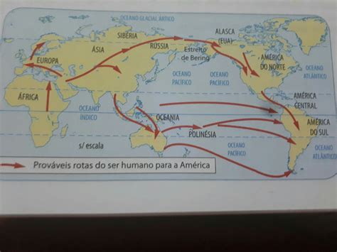 observe o mapa e explique a migração humana brainly br