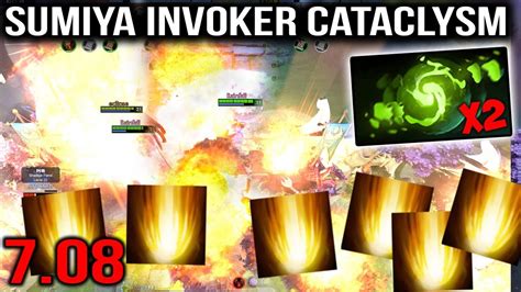Sumiya Invoker Cataclysm Refresher Combo 20x Sunstrike WTF Dota 2 YouTube