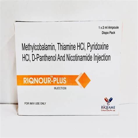 Methylcobalamin Thiamine Hci Pyridoxine Hci D Panthenol And Nicotinamide Injection At Rs 89