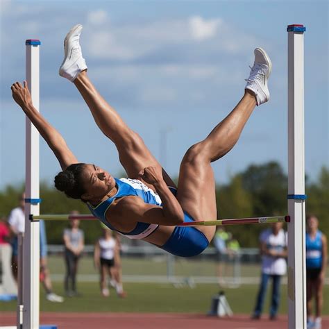 Premium Photo Legs Of Athlete Jumping Midair