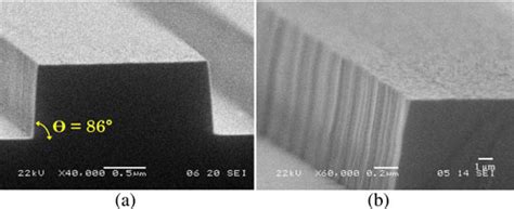 SEM Images Of The Test Structures Before Top SiO Cladding Deposition Download Scientific