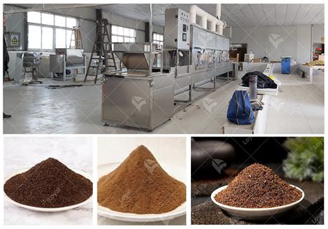 Microwave Drying Black Tea Powder Equipment Sold To India Shandong