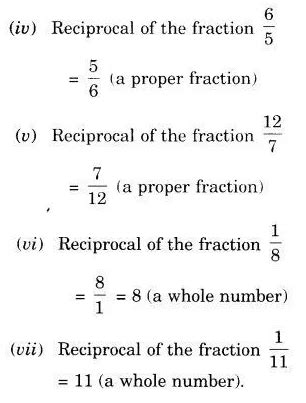 Find The Reciprocal Of Each Of The Following Fractions CBSE Class 7
