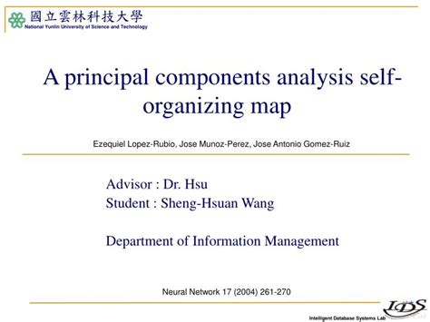 ppt a principal components analysis self organizing map powerpoint