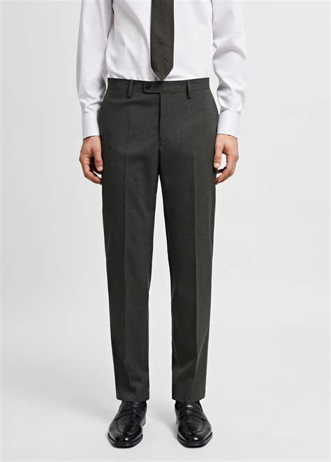 Stretch Fabric Slim Fit Suit Trousers Man Mango Sri Lanka