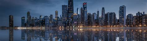 Sfondo Widescreen Skyline Di Chicago 4k Ultra Hd City Of Chicago