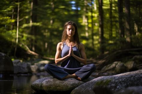 Premium Photo Nature S Yoga Haven Serene Practice