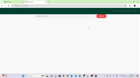 meal app project coding ninjas skill test frontend youtube