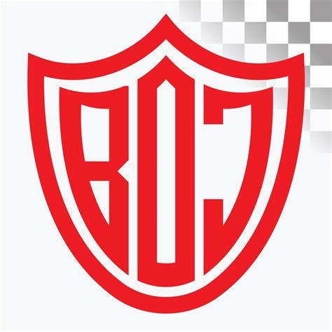 Design De Letras Do Logotipo Da Bdj Vetor Premium