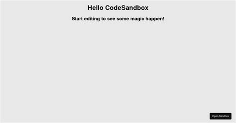 Ciclo De Vida De Componentes React Codesandbox
