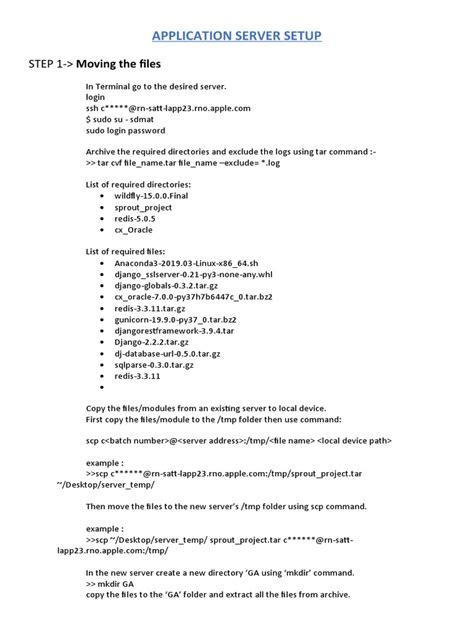 Server Setup Pdf Sudo Computer File