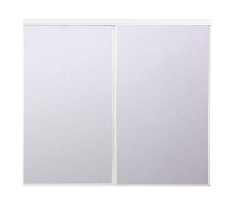 Reliabilt By0120 60 In X 80 In White Mirrored Glass Prefinished Mirror