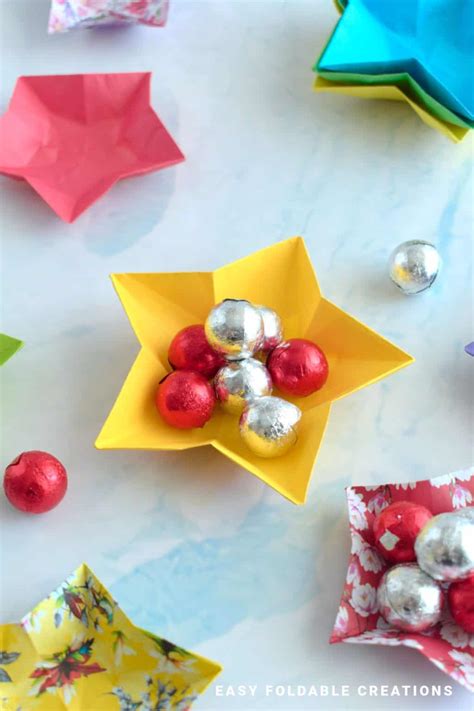 Origami Star Bowl Easy Foldable Creations