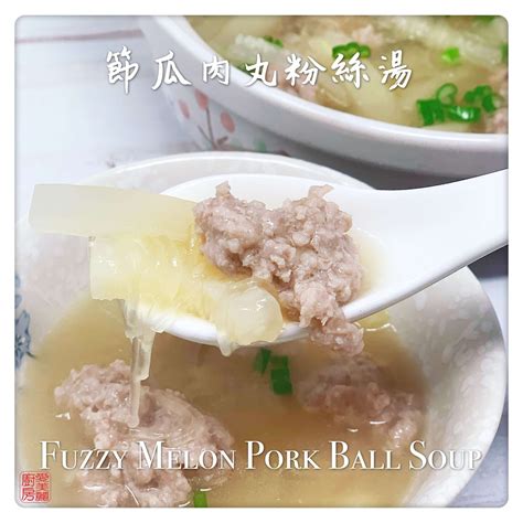 Fuzzy Melon Pork Ball Soup 節瓜肉丸粉絲湯 Auntie Emilys Kitchen