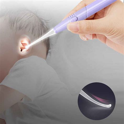 Led Ear Pick Rechargeable Soft Silicone Flash Light Ear Cleaner Tool