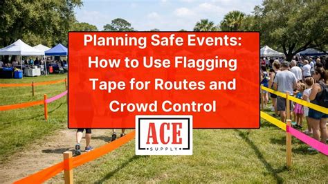 Event Flagging Tape Uses For Safe Outdoor Events — Ace Supply