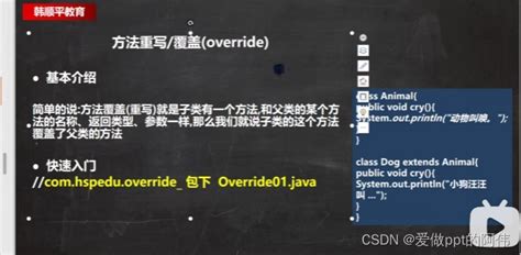 Java方法重写（覆盖） Csdn博客
