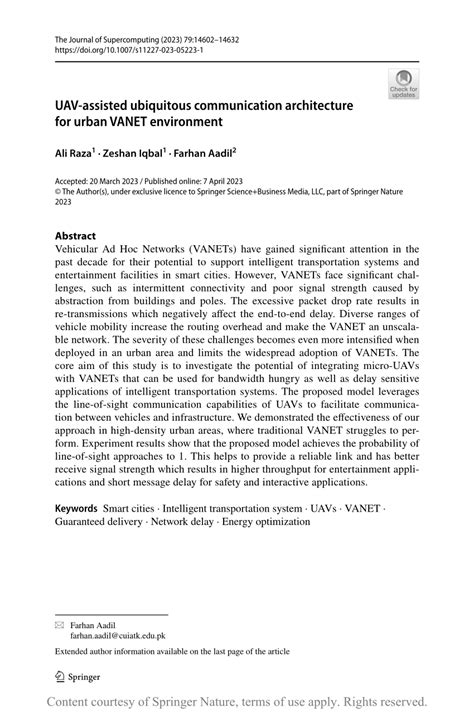 Uav Assisted Ubiquitous Communication Architecture For Urban Vanet